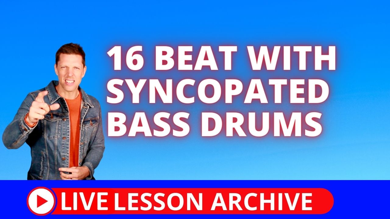 16 Beat With Syncopated Bass Drums | Funky 16 Beat